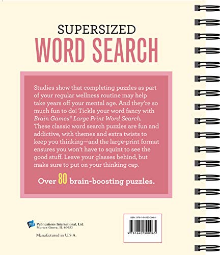 Brain Games - Large Print Word Search