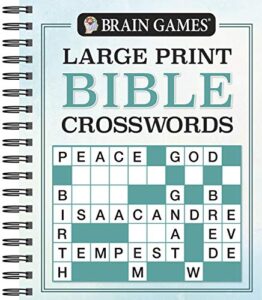 brain games - large print bible crosswords (brain games - bible)