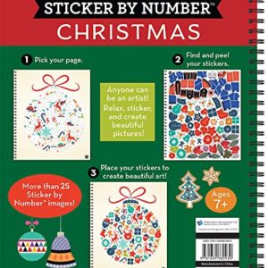 Brain Games - Sticker by Number: Christmas (28 Images to Sticker - Christmas Tree Cover) (Volume 2)