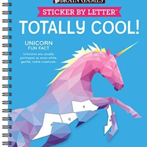 Brain Games - Sticker by Letter: Totally Cool! (Sticker Puzzles - Kids Activity Book)