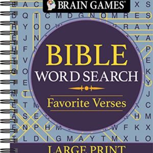 Brain Games - Bible Word Search: Favorite Verses - Large Print (Brain Games Large Print)