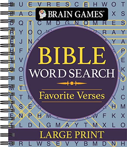 Brain Games - Bible Word Search: Favorite Verses - Large Print (Brain Games Large Print)