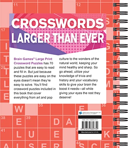 Brain Games - Large Print Crossword Puzzles (Arrow)