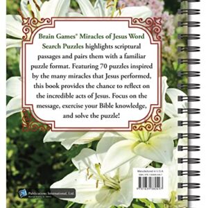 Brain Games - Miracles of Jesus Word Search Puzzles (Brain Games - Bible)