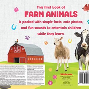 First Animal Facts: Farm-5 Button Animal Sounds Book