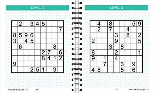 Brain Games - Large Print Sudoku Puzzles (Green)