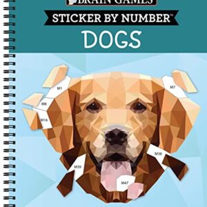 Brain Games - Sticker by Number: Dogs (28 Images to Sticker)