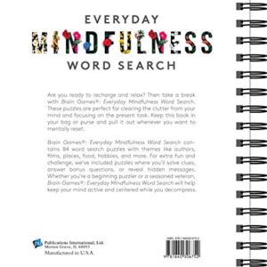 Brain Games - Everyday Mindfulness Word Search (White)