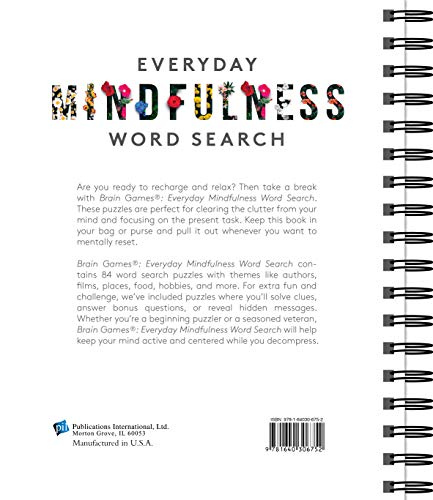 Brain Games - Everyday Mindfulness Word Search (White)