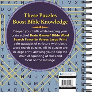 Brain Games - Bible Word Search: Favorite Verses - Large Print (Brain Games Large Print)