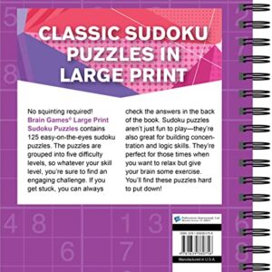 Brain Games - Large Print Sudoku Puzzles (Arrow)