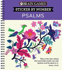 brain games - sticker by number: psalms