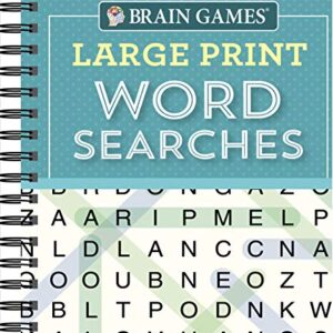 Brain Games - Large Print Word Searches (Teal)