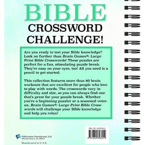 Brain Games - Large Print Bible Crosswords (Brain Games - Bible)