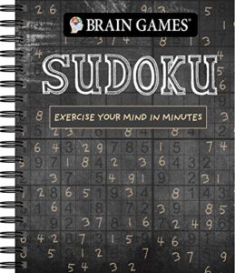 brain games - sudoku (chalkboard #1): exercise your mind in minutes (volume 1)