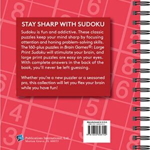 Brain Games - Sudoku Large Print (Red)