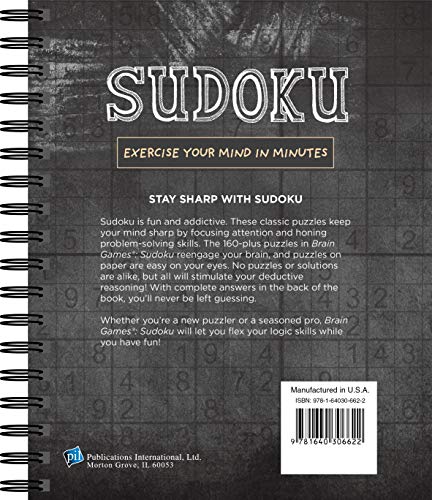 Brain Games - Sudoku (Chalkboard #1): Exercise Your Mind in Minutes (Volume 1)