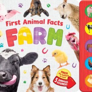 First Animal Facts: Farm-5 Button Animal Sounds Book