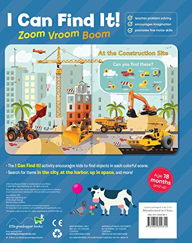 I Can Find It! Zoom Vroom Boom (Large Padded Board Book)