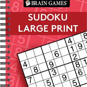 Brain Games - Sudoku Large Print (Red)