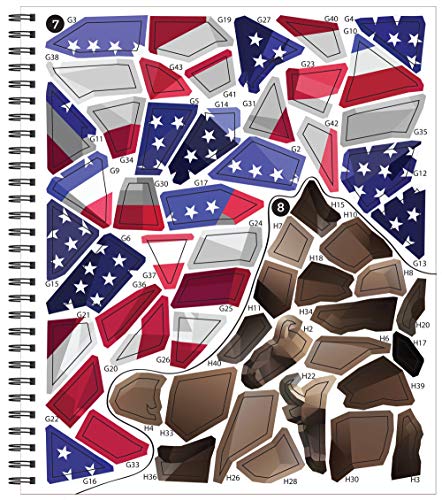 Brain Games - Sticker by Number: America (28 Images to Sticker)