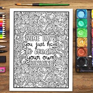 An Inspirational Colouring Book For Everyone: Be Fearless In The Pursuit Of What Sets Your Soul On Fire