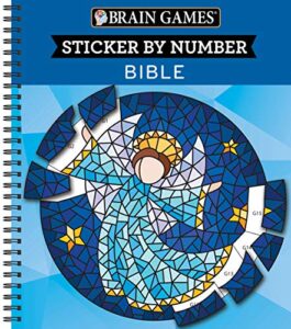 brain games - sticker by number: bible (28 images to sticker)