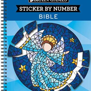 Brain Games - Sticker by Number: Bible (28 Images to Sticker)