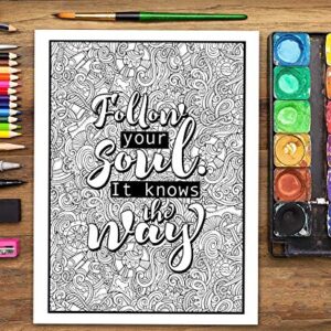 An Inspirational Colouring Book For Everyone: Be Fearless In The Pursuit Of What Sets Your Soul On Fire