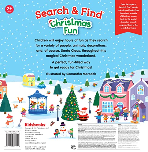 Search & Find: Christmas Fun Sound Book-With 10 Fun-to-Press Buttons, a Perfect Fun-Filled Way to Get Ready for Christmas!