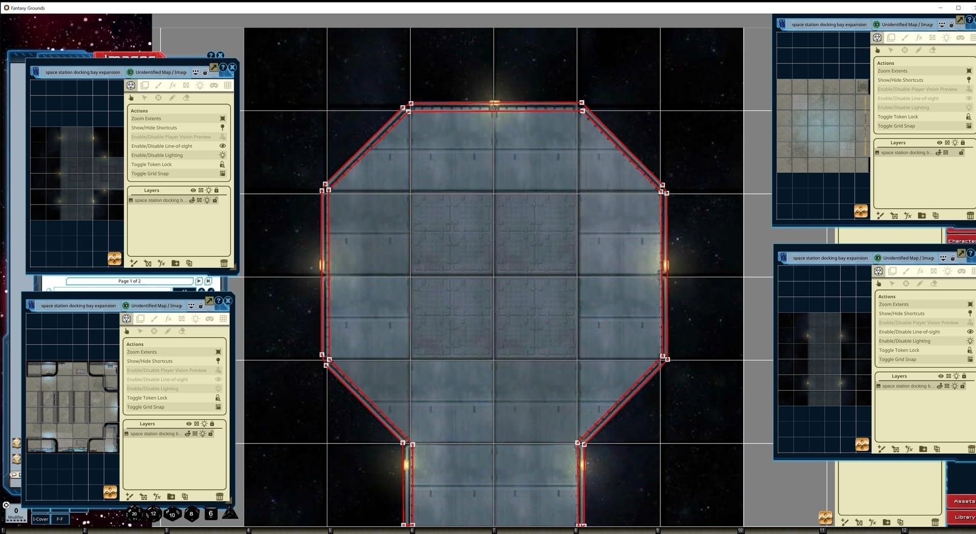 Starfinder Flip-Tiles: Space Station Docking Bay Expansion