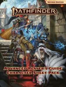 pathfinder advanced player’s guide character sheet pack (p2)