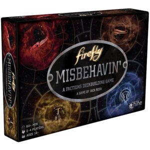 battlefront miniatures/gale force nine firefly: misbehavin' - a factions deckbuilding game, ages 14+, 2-4 players, 60 min