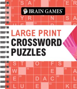 brain games - large print crossword puzzles (arrow)