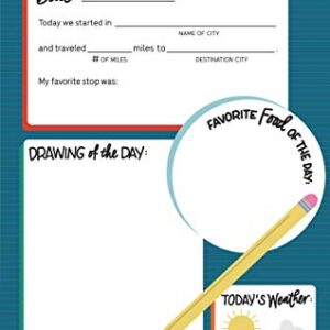 Road Trip Activities and Travel Journal for Kids (Happy Fox Books) Over 100 Games, Mazes, Mad Libs, Writing Prompts, Scavenger Hunts, and More to Keep Kids Having Fun in the Car with Zero Screen Time