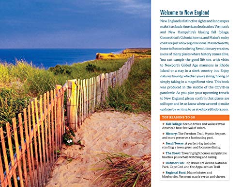 Fodor's New England (Full-color Travel Guide)