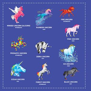 My Sticker Paintings: Unicorns: 10 Magnificent Paintings (Happy Fox Books) For Kids 6-10 to Create Unicorns with Up to 100 Removable, Reusable Stickers for Each Design, plus Fun Facts and Folklore