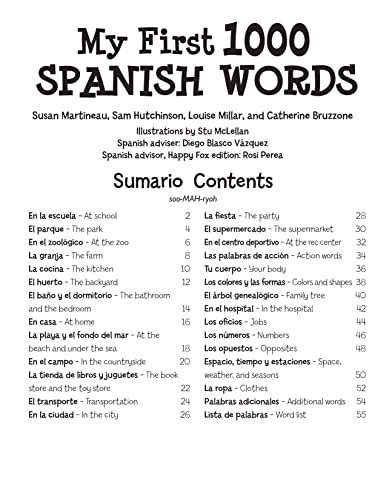 My First 1000 Spanish Words, New Edition: A Search-and-Find Book (Happy Fox Books) Seek-and-Find Adventure and Foreign Language Learning Guide - Spanish Word Association and Pronunciation for Kids 3-5