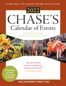 chase's calendar of events 2022: the ultimate go-to guide for special days, weeks and months