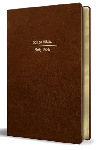 Biblia Bilingüe Reina Valera 1960/ESV Tamaño grande piel marrón / Bilingual Bibl e RVR60/English Standard Large Size Large Print Leather