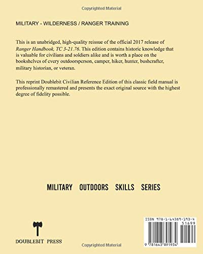 Ranger Handbook TC 3-21.76 US Army Training Circular (2017 Civilian Reference Edition): Manual of Army Ranger Procedure, Wilderness Operations, Survival, and Training