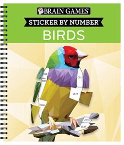 brain games - sticker by number: birds (42 images to sticker)