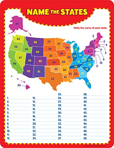 Active Minds - Write-and-Erase - Wipe Clean Learning Boards Ages 7+ - Multiplication, Division, USA States and Capitals