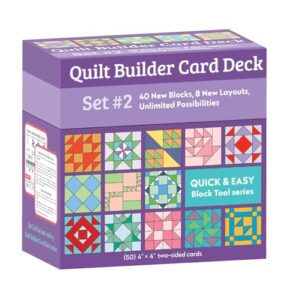 quilt builder card deck set #2: 40 new blocks, 8 new layouts, unlimited possibilities