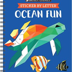 Brain Games - Sticker by Letter: Ocean Fun (Sticker Puzzles - Kids Activity Book)