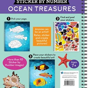 Brain Games - Sticker by Number: Ocean Treasures