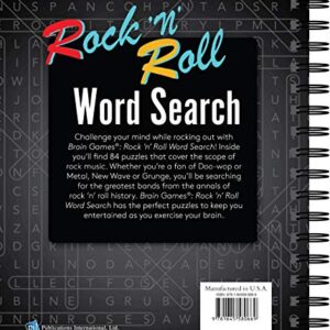 Brain Games - Rock 'n' Roll Word Search