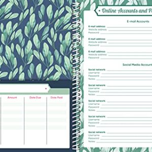 Bill Organizer: Keep Life Organized (Includes 12 Pockets and Password Log)