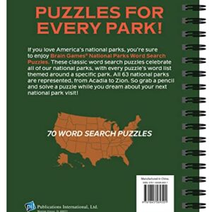 Brain Games - National Parks Word Search Puzzles: Puzzles That Celebrate the American Outdoors