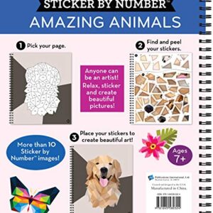 Brain Games - Sticker by Number: Amazing Animals